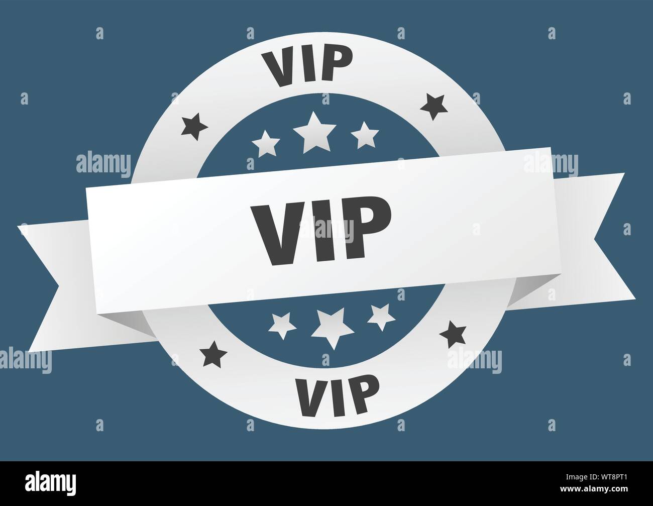vip ribbon. vip round white sign. vip Stock Vector Image & Art - Alamy