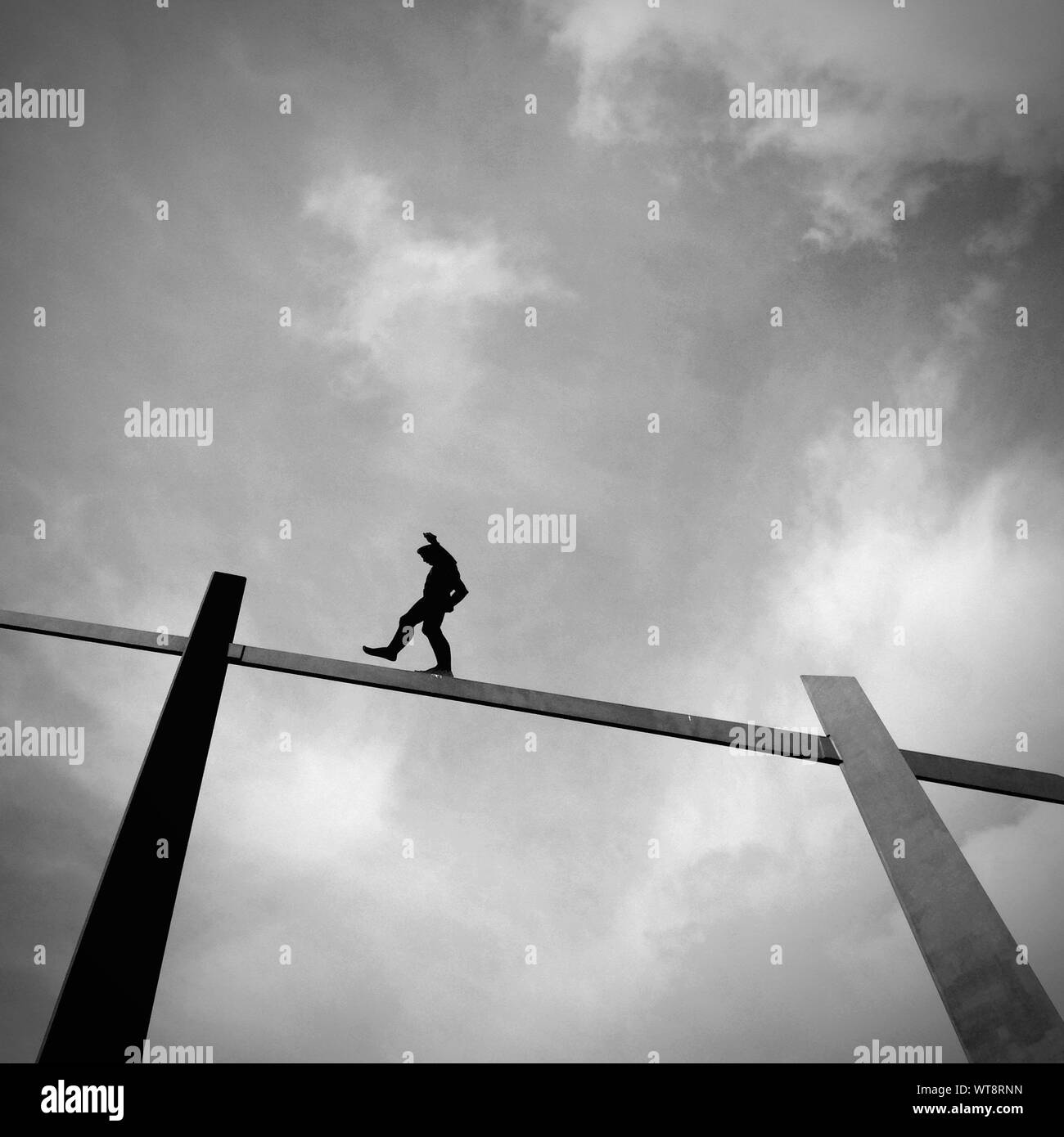 Person walking rope agility hi-res stock photography and images - Alamy