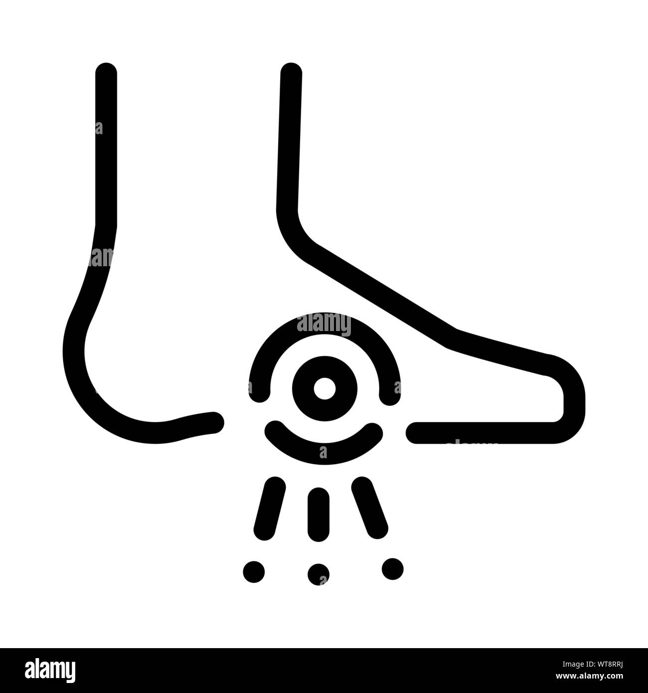 Foot Heel Pain Orthopedic Element Vector Icon Stock Vector Image & Art ...