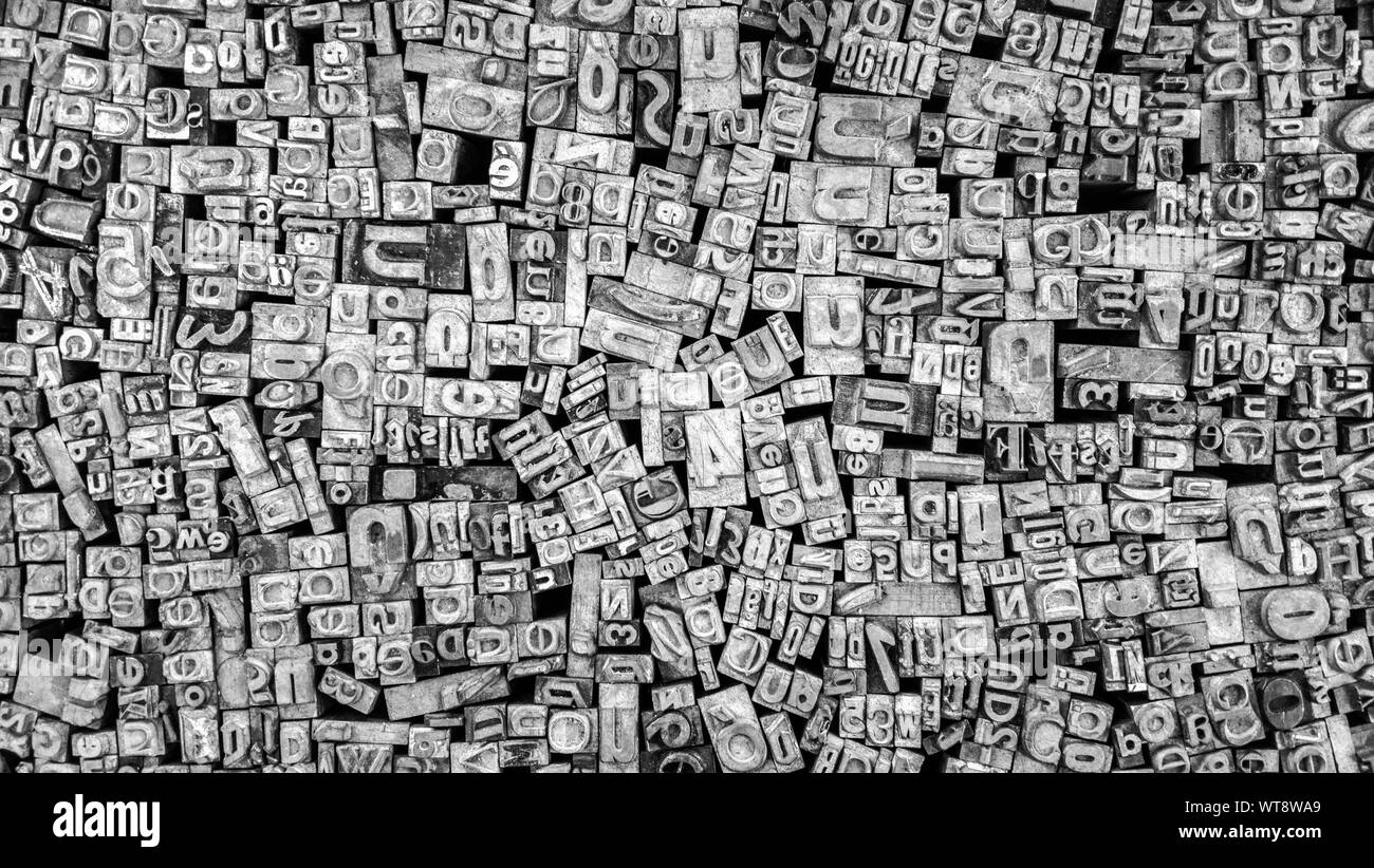 Alphabet alphabets Black and White Stock Photos & Images - Alamy