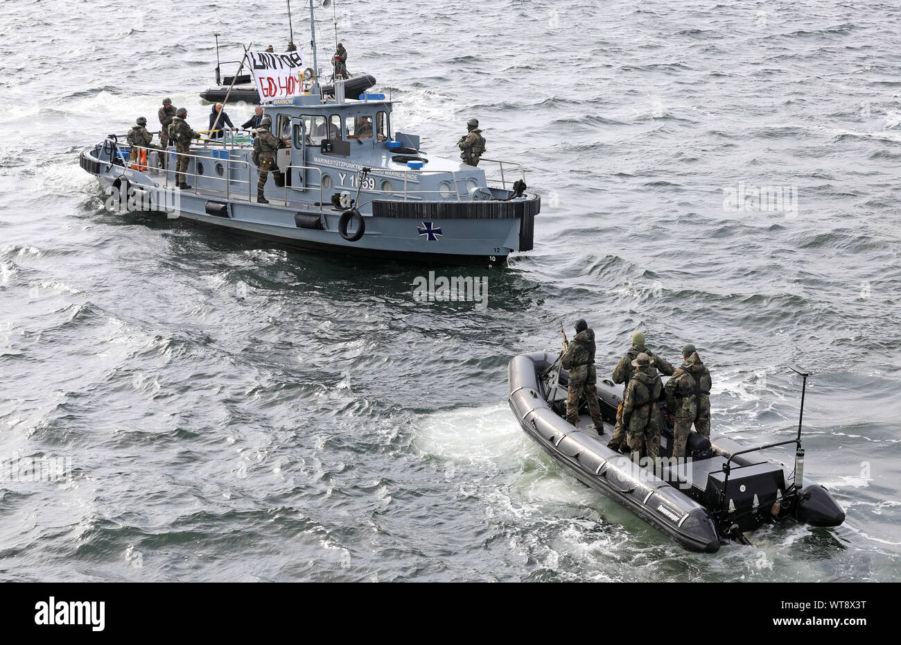 Rostock, Germany. 11th Sep, 2019. During the naval autumn manoeuvre ...