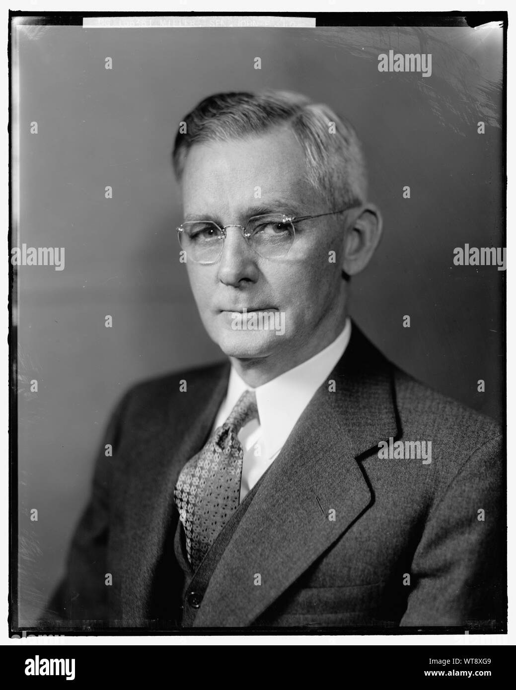 MILLER, JOHN E. SENATOR Stock Photo - Alamy