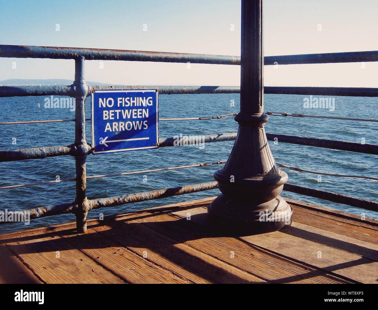 Railing fishing pier hi-res stock photography and images - Alamy