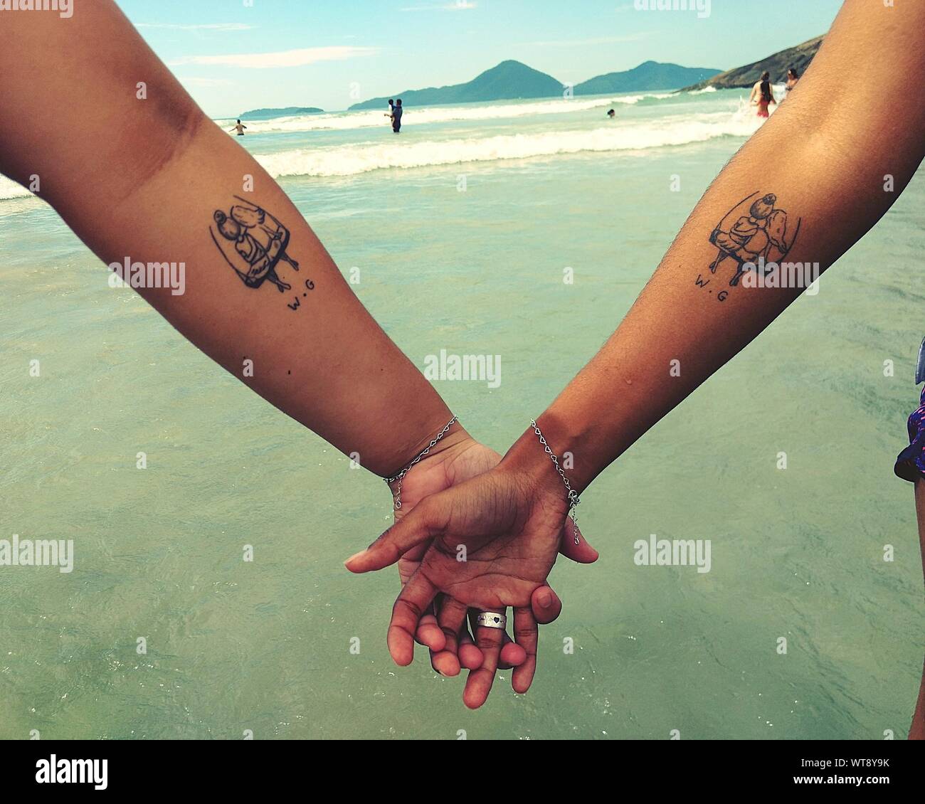 Hand hands tattoos tattoo hi-res stock photography and images - Alamy