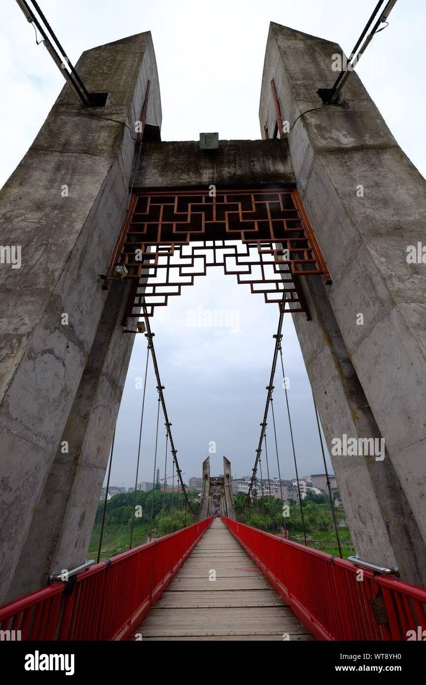Old suspension bridge hi-res stock photography and images - Alamy
