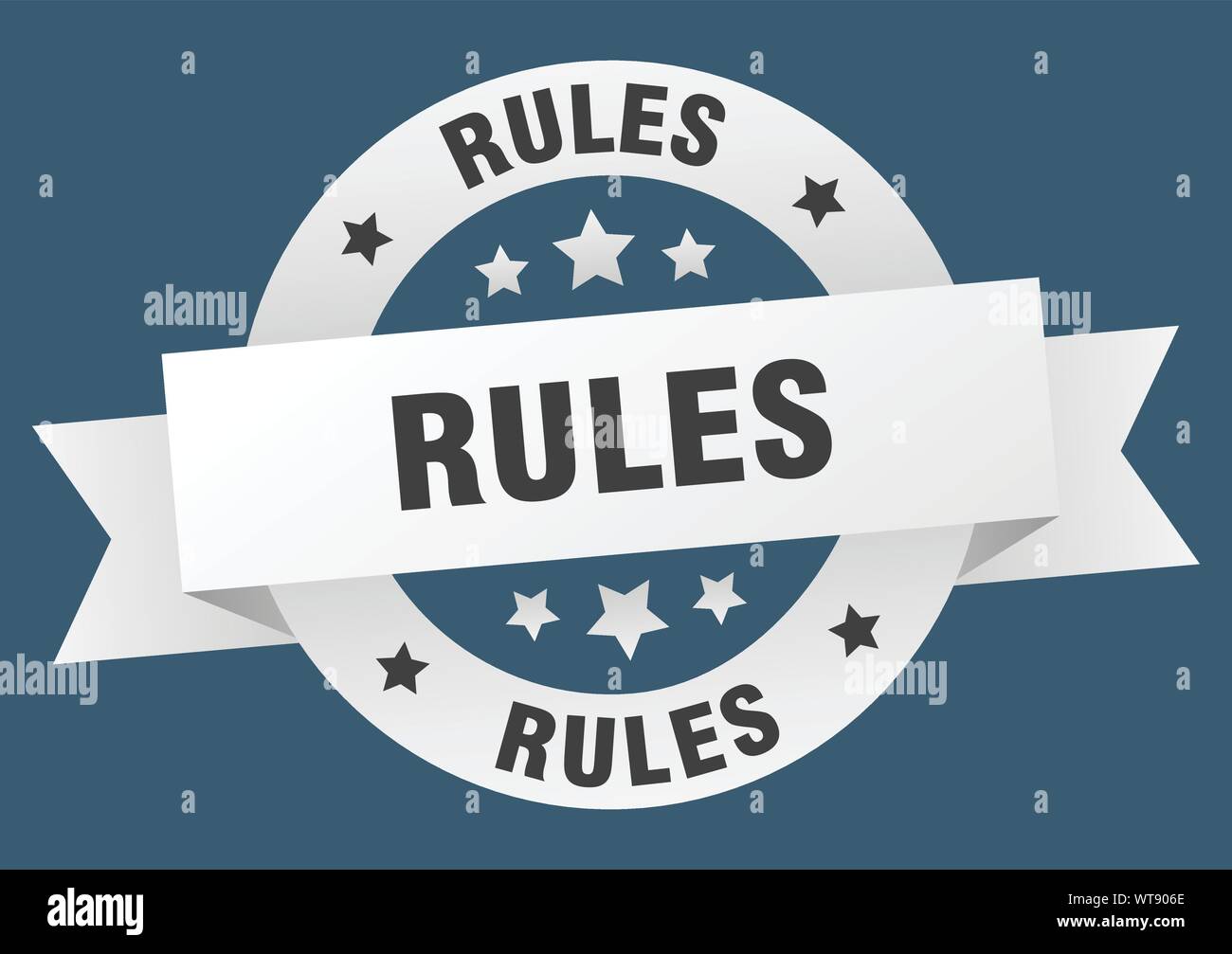 rules ribbon. rules round white sign. rules Stock Vector Image & Art ...
