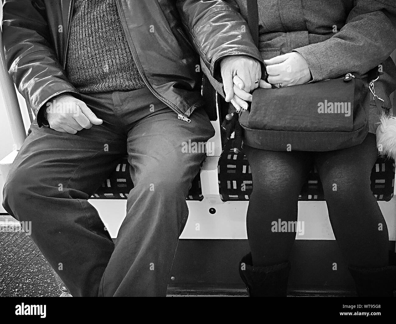 Two people sitting in train hi-res stock photography and images - Alamy