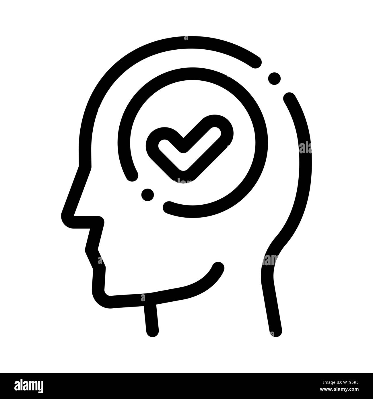 Check mark in gear Stock Vector Images - Alamy