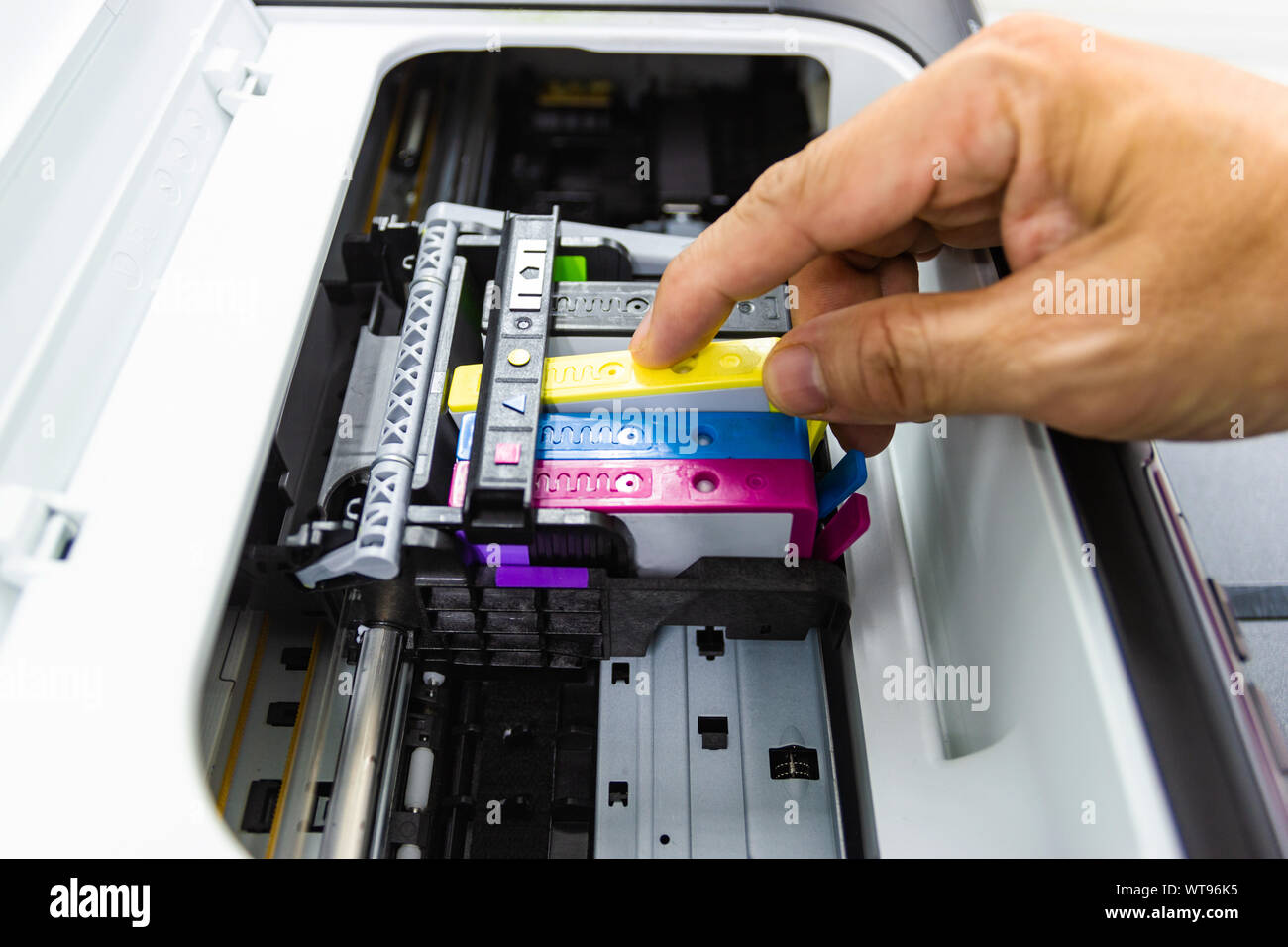 Technicians install hi-res stock photography and images - Alamy