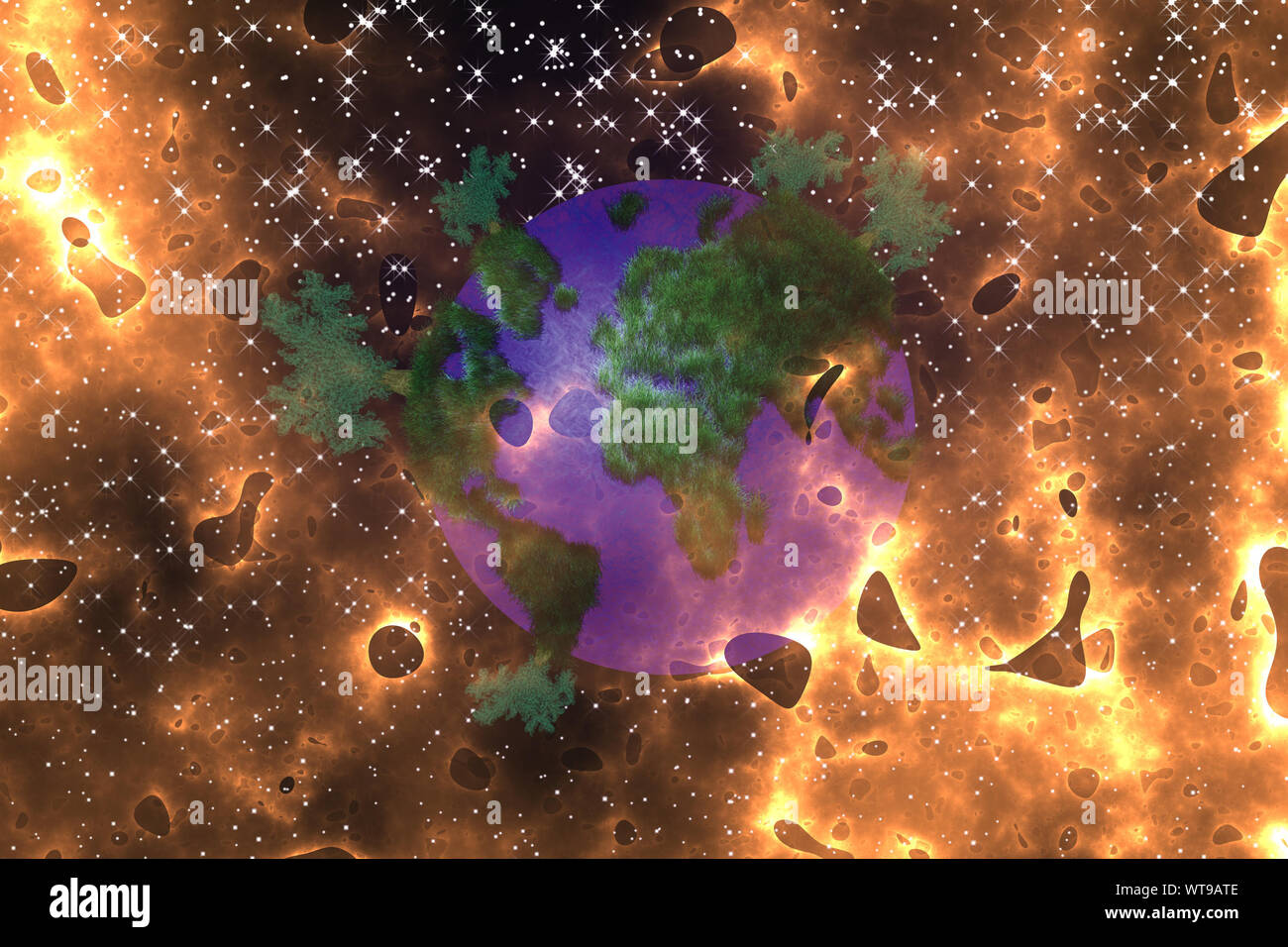 Abstract glowing background with fire plasmatic texture Stock Photo - Alamy