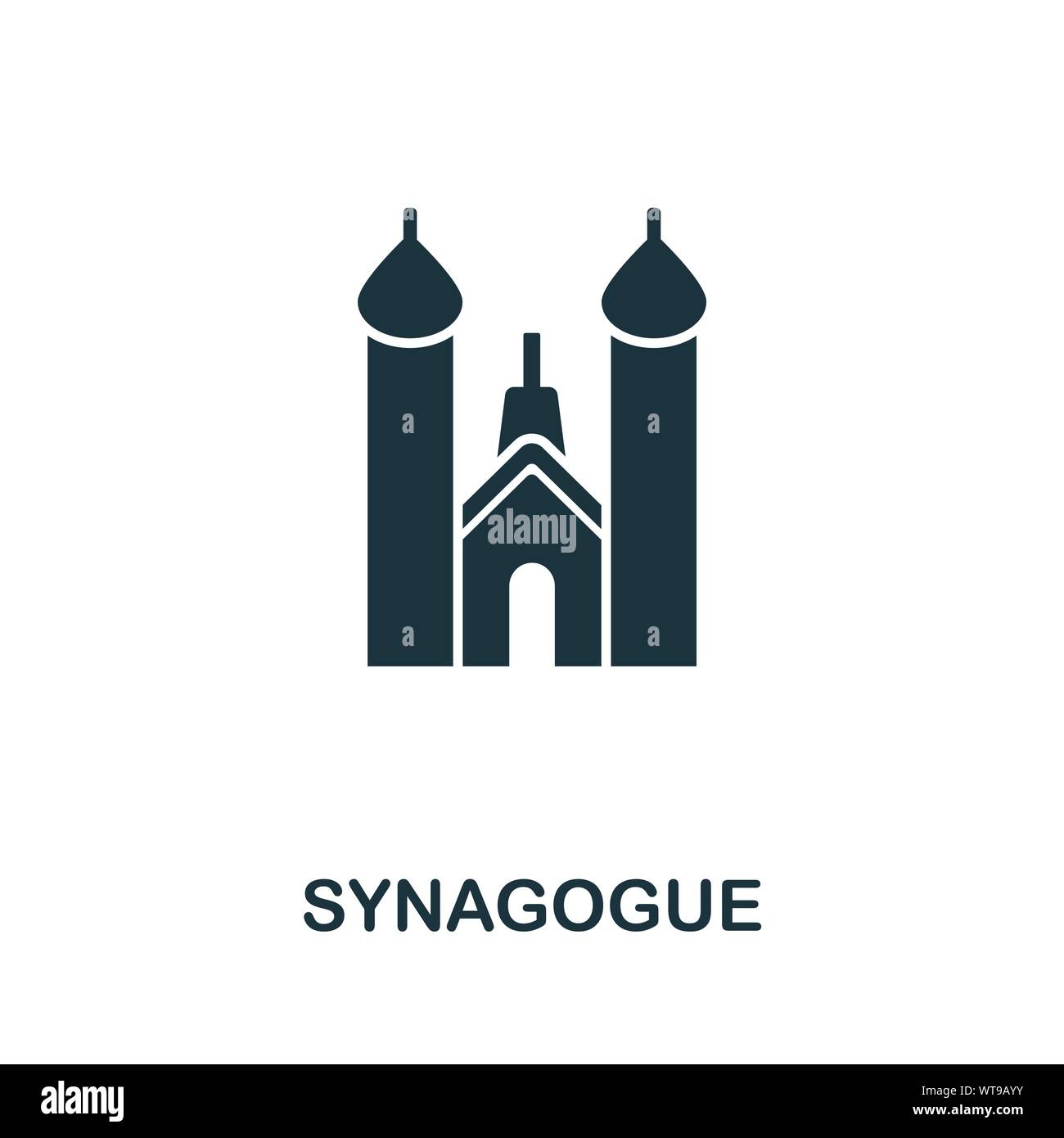 Synagogue vector icon symbol. Creative sign from buildings icons ...