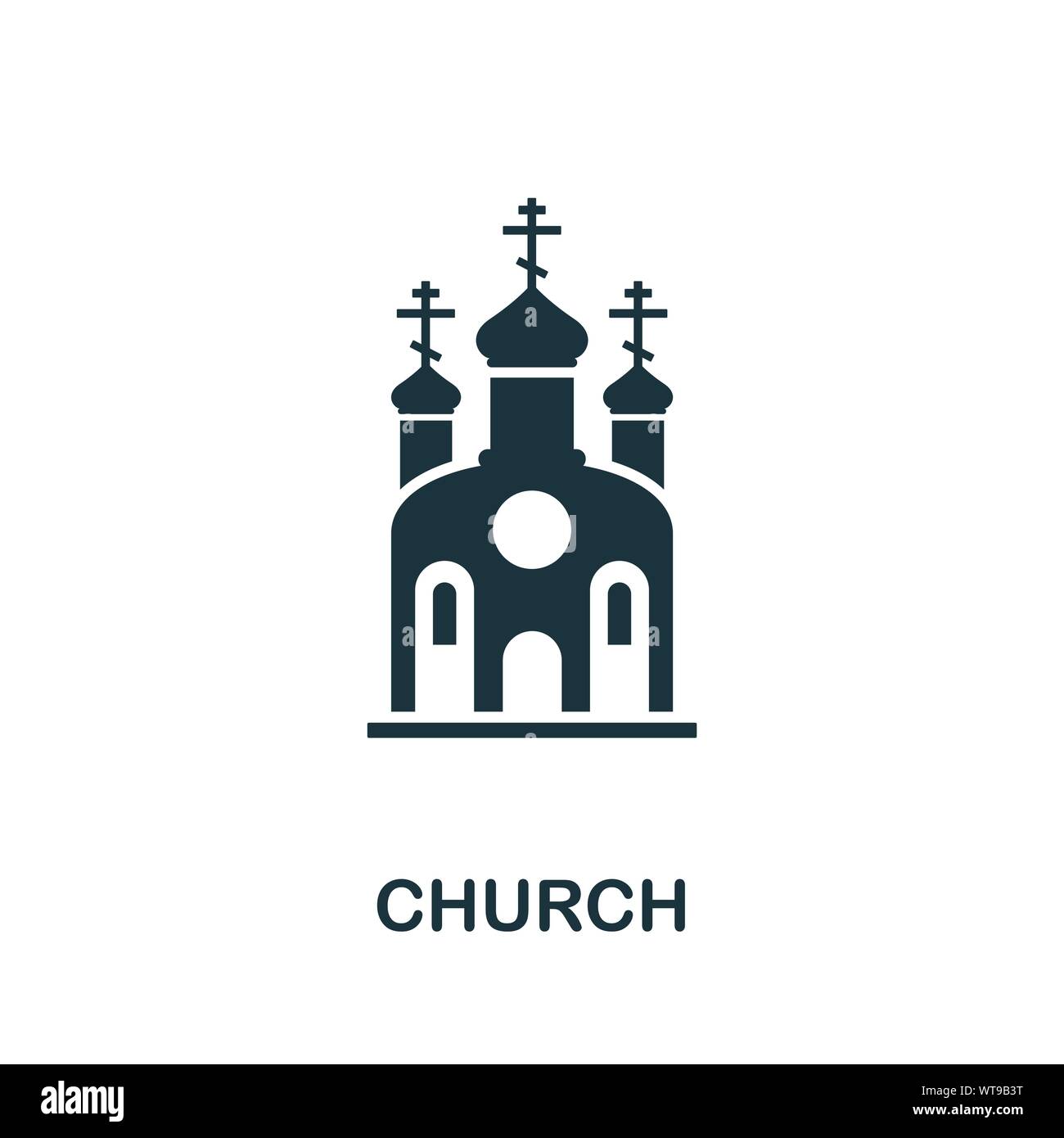 Church vector icon symbol. Creative sign from buildings icons ...