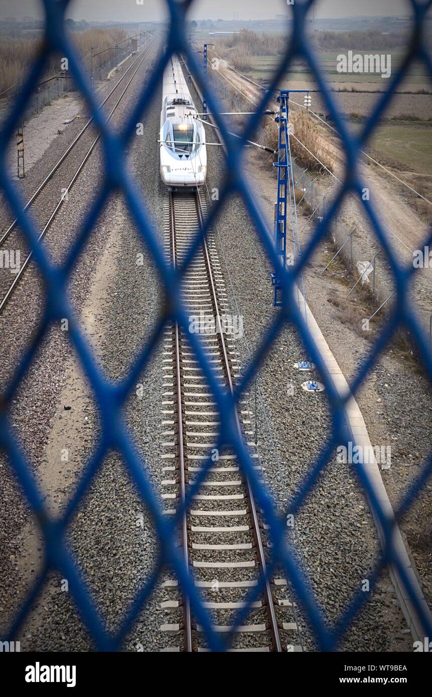 Fence through train hi-res stock photography and images - Alamy