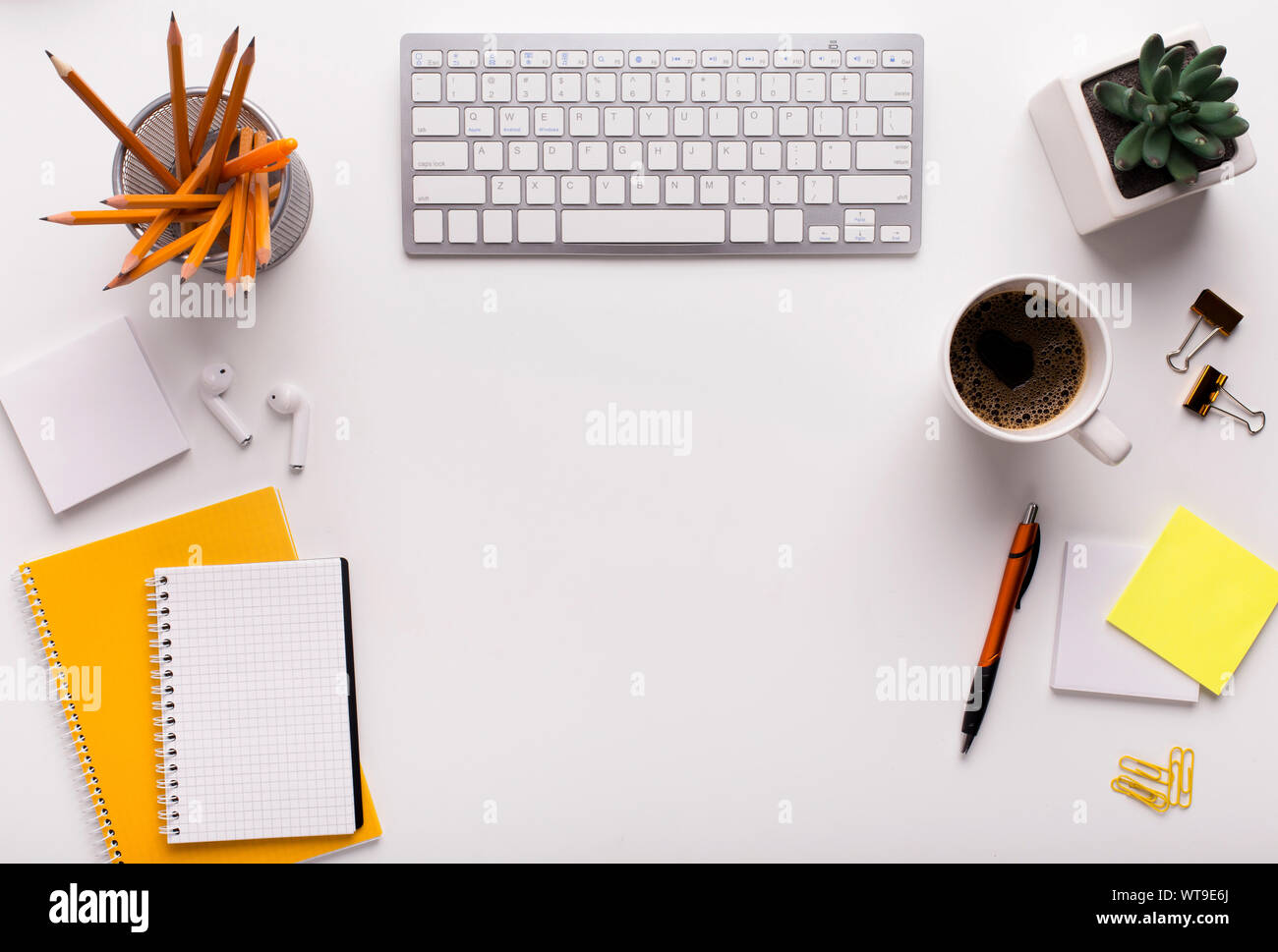 Workplace in modern office with new 2020 fashion interior Stock Photo ...