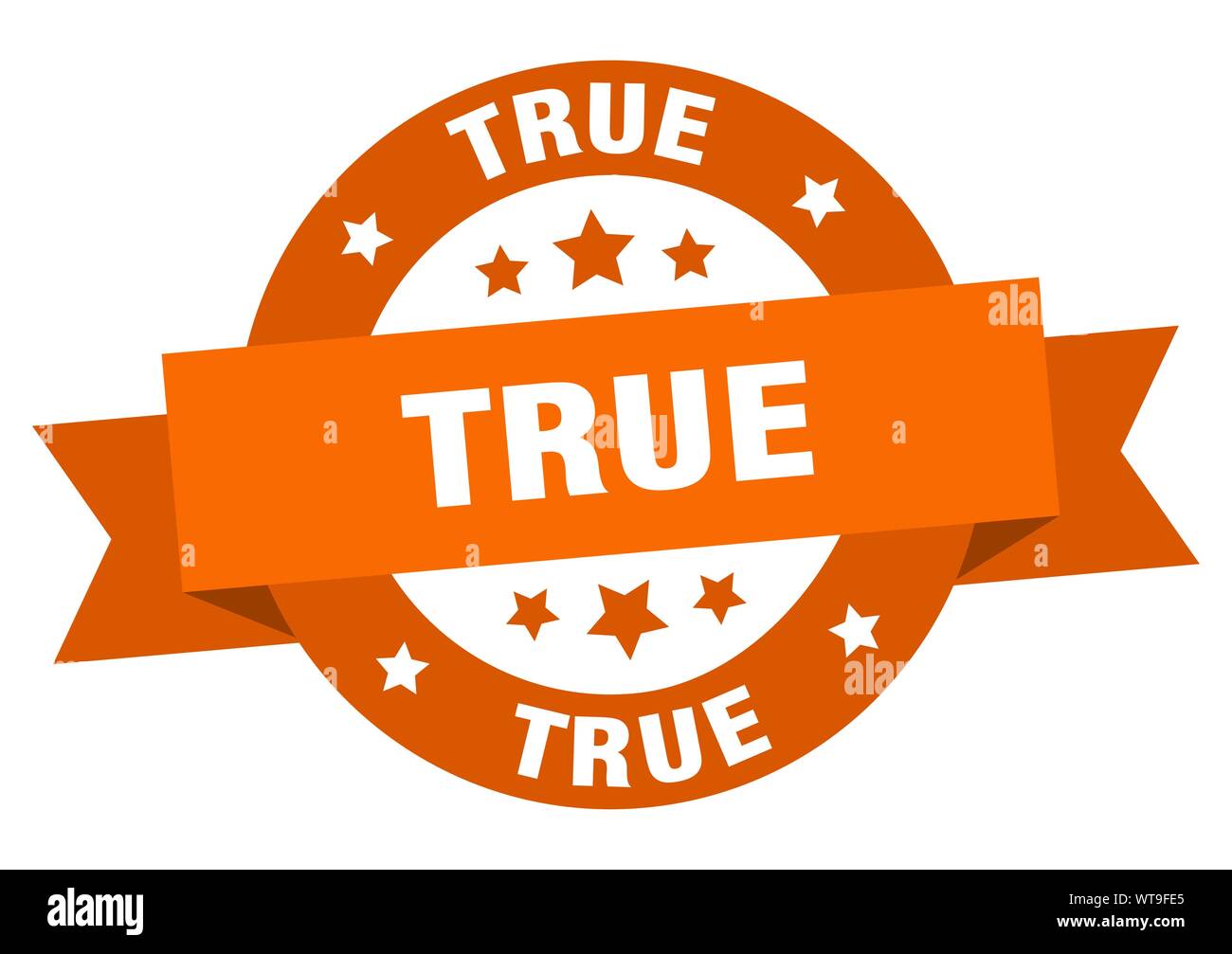 True ribbon sign vintage hi-res stock photography and images - Alamy