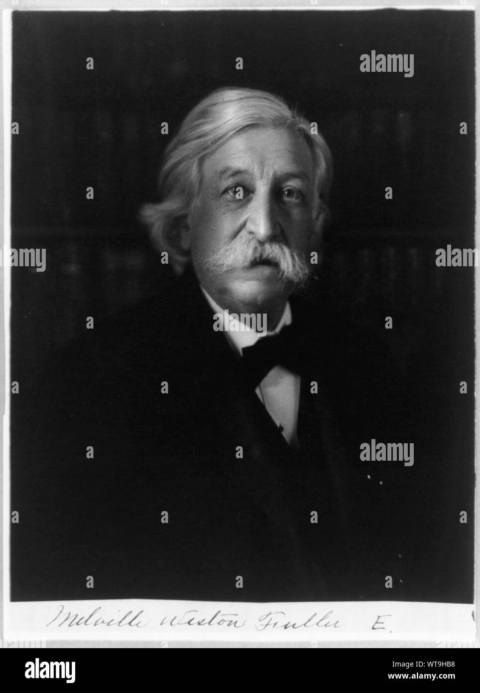 Melville Weston Fuller, Chief Justice, half-length portrait, facing ...