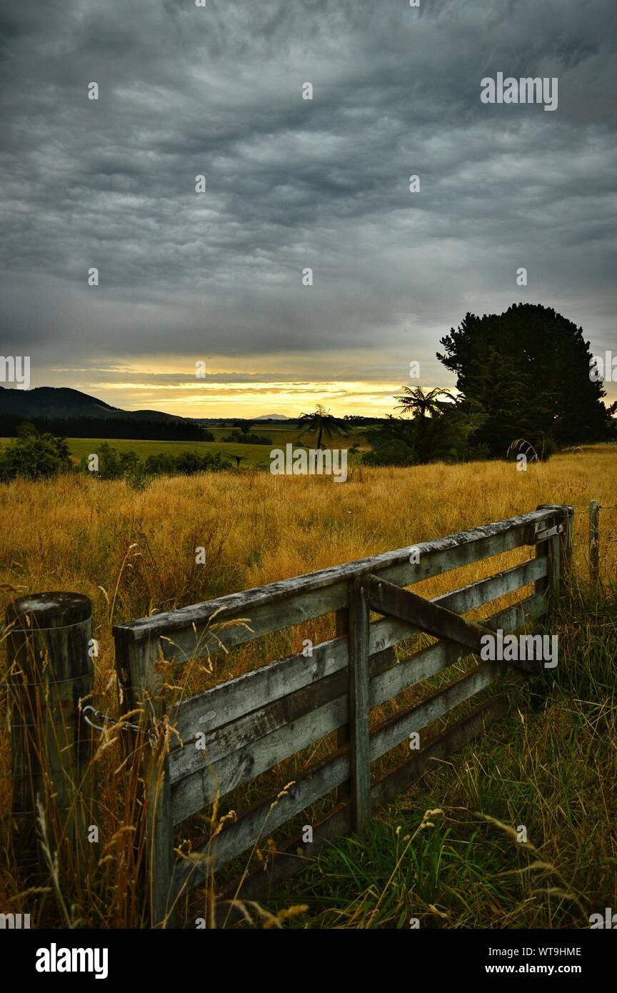 Wooden pasture gate hi-res stock photography and images - Alamy