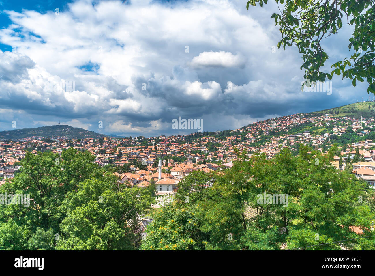 Panoramic view of Yellow Fortness (Zuta Tabija), Vratnik in Sarajevo ...