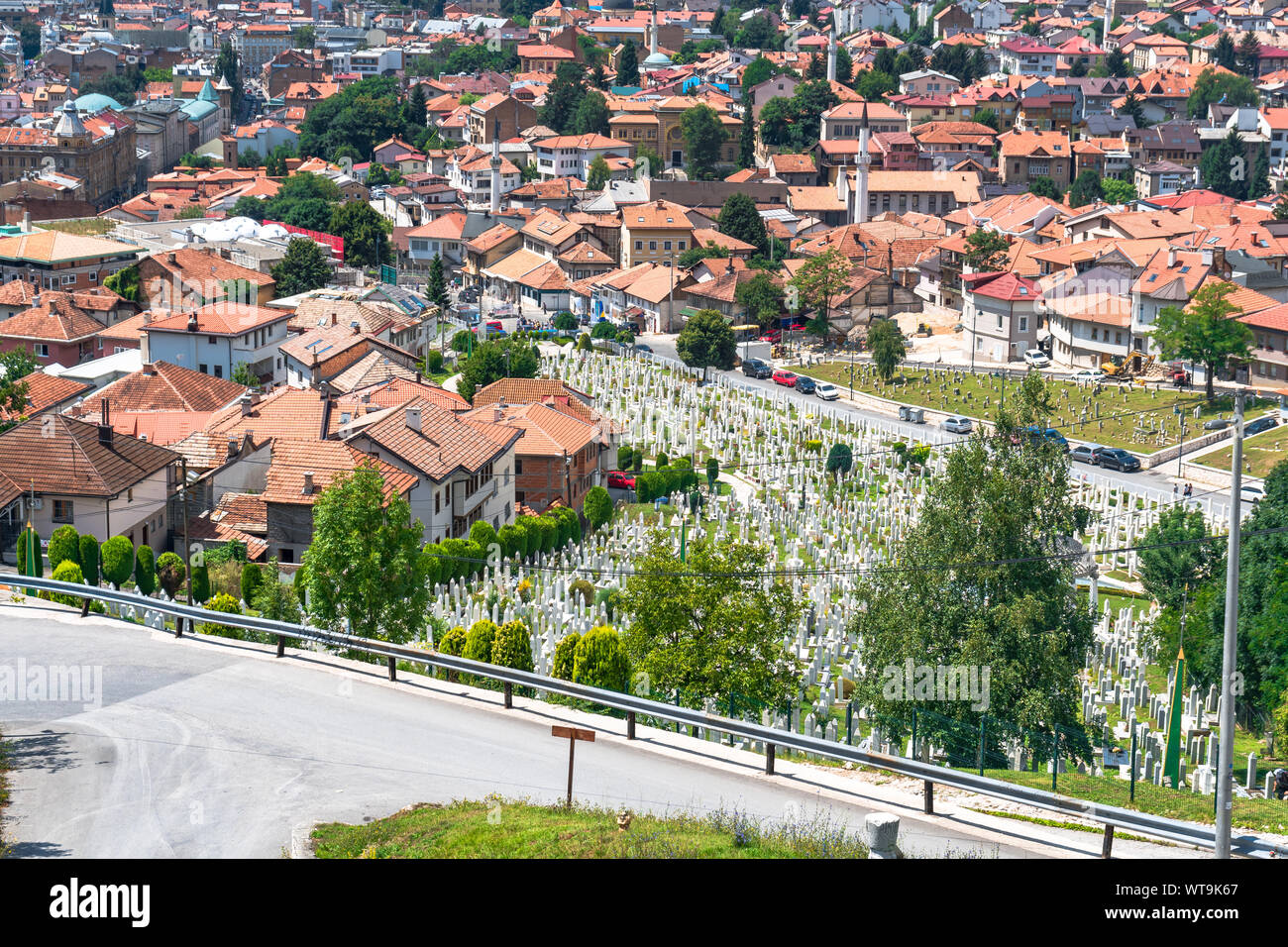 Panoramic view of Yellow Fortness (Zuta Tabija), Vratnik in Sarajevo ...
