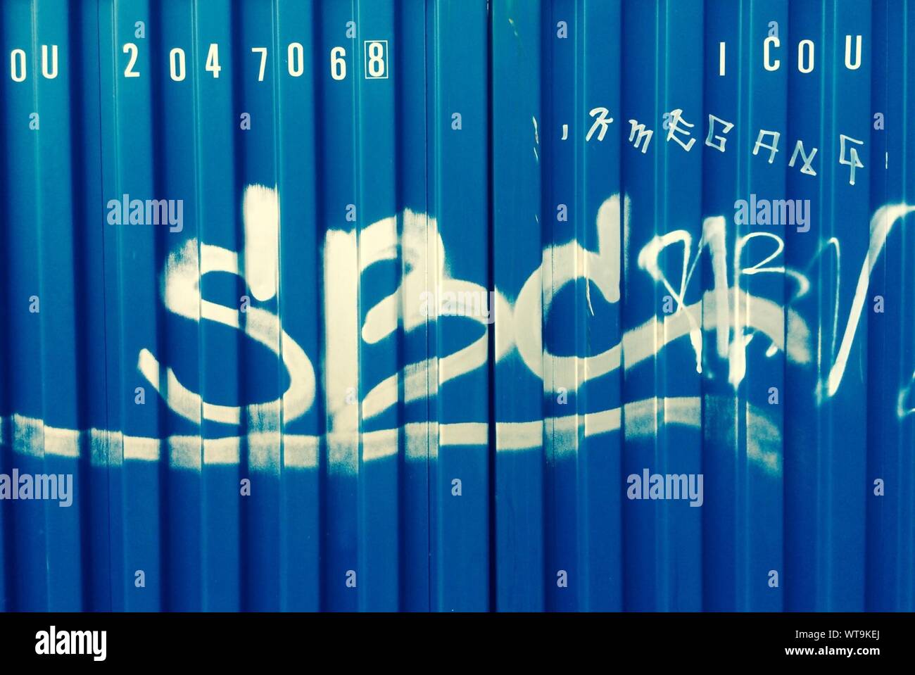 Blue cargo hi-res stock photography and images - Alamy