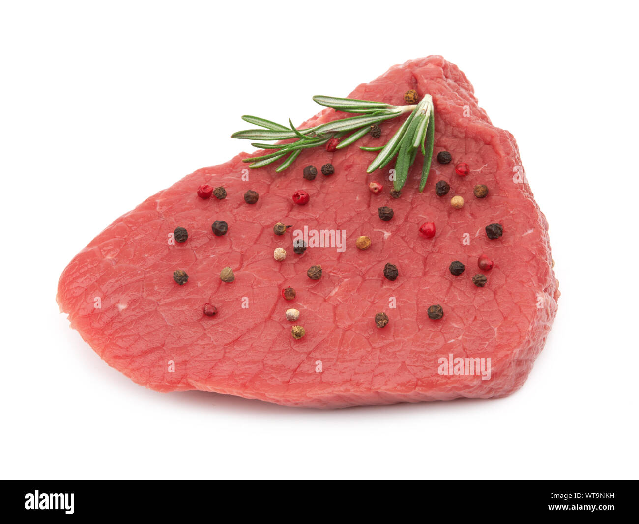 Fresh raw meat isolated on white background Stock Photo - Alamy
