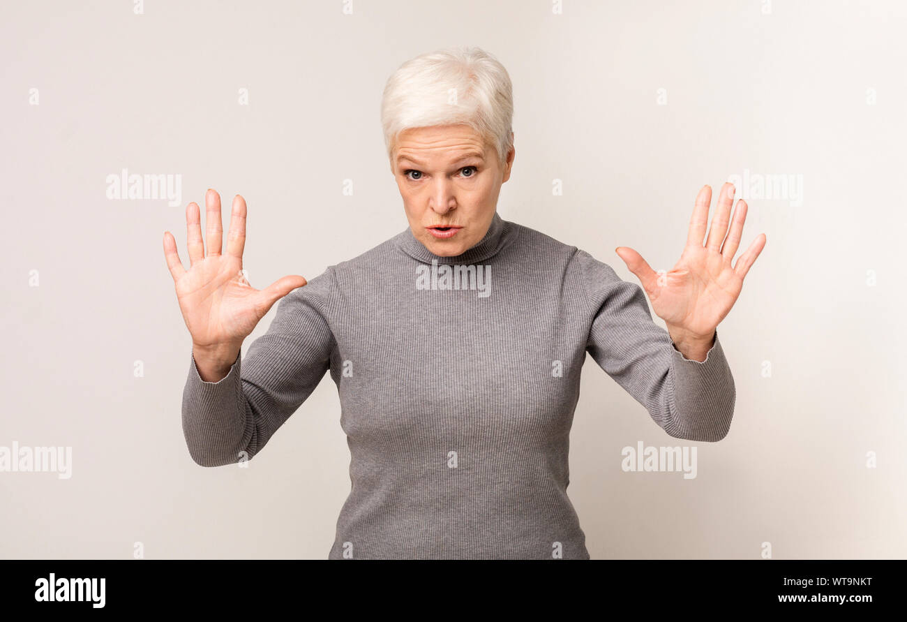 Refusing something hi-res stock photography and images - Alamy