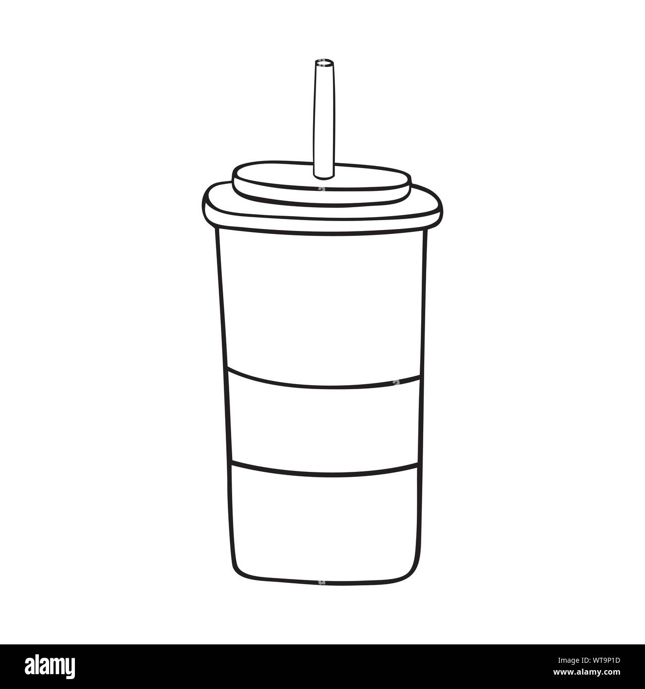 Plastic mug white paper Stock Vector Images - Alamy