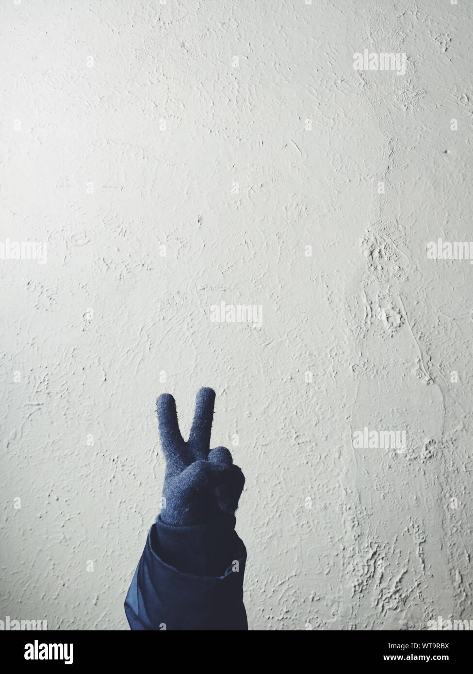 Peace sign fingers hi-res stock photography and images - Alamy