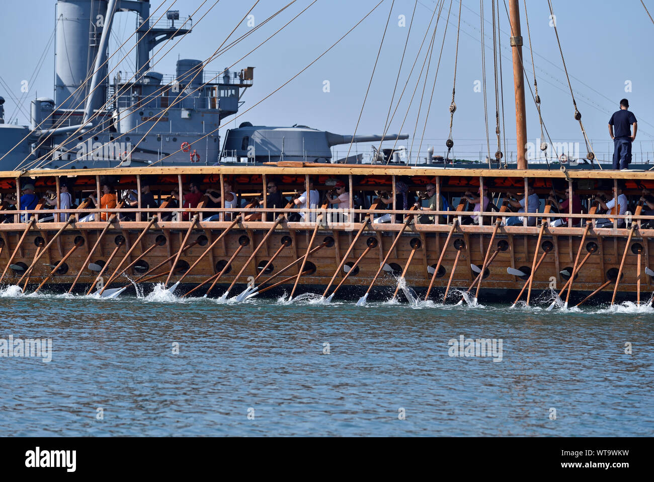 Old traditional greek rowing boat High Resolution Stock Photography and ...