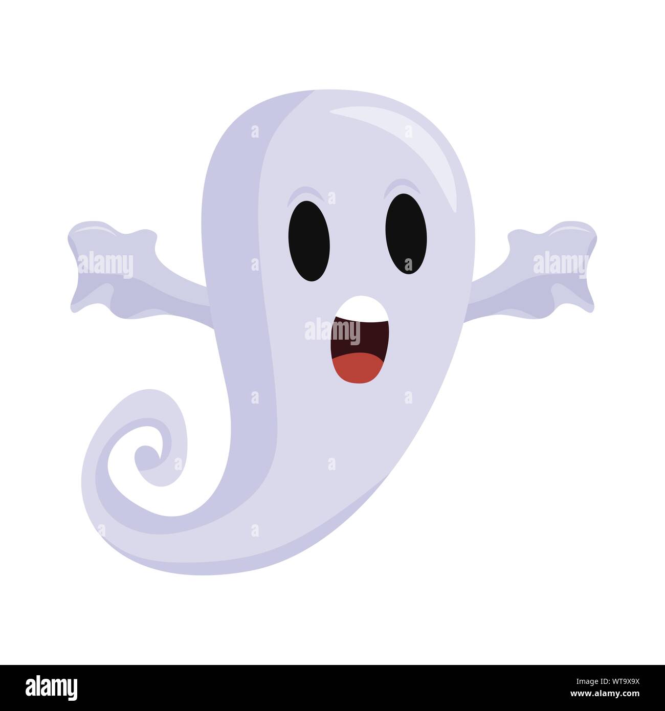 Halloween ghost cartoon vector design Stock Vector Image & Art - Alamy