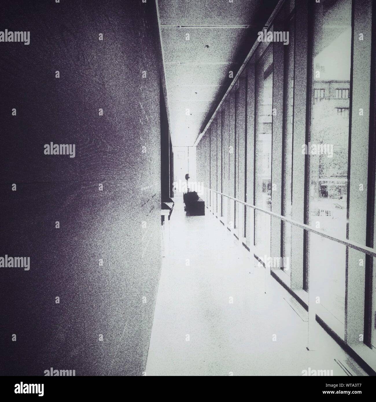 Grey corridor hi-res stock photography and images - Alamy