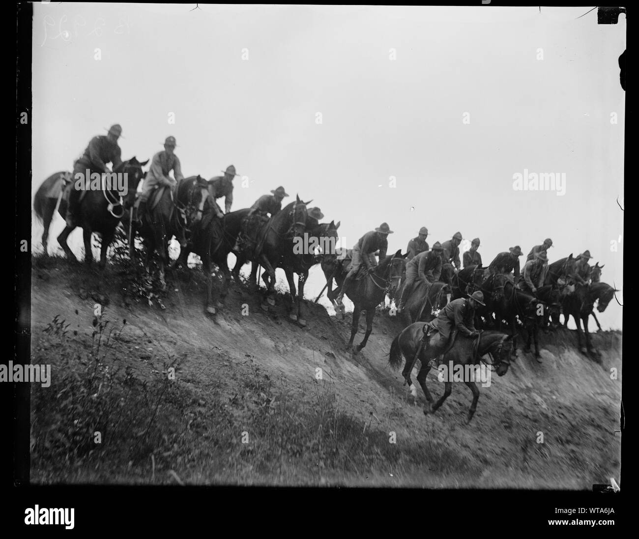 Men on horses Stock Photo - Alamy