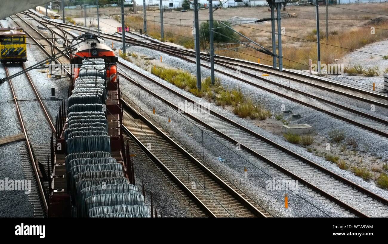Steel freight train hi-res stock photography and images - Alamy