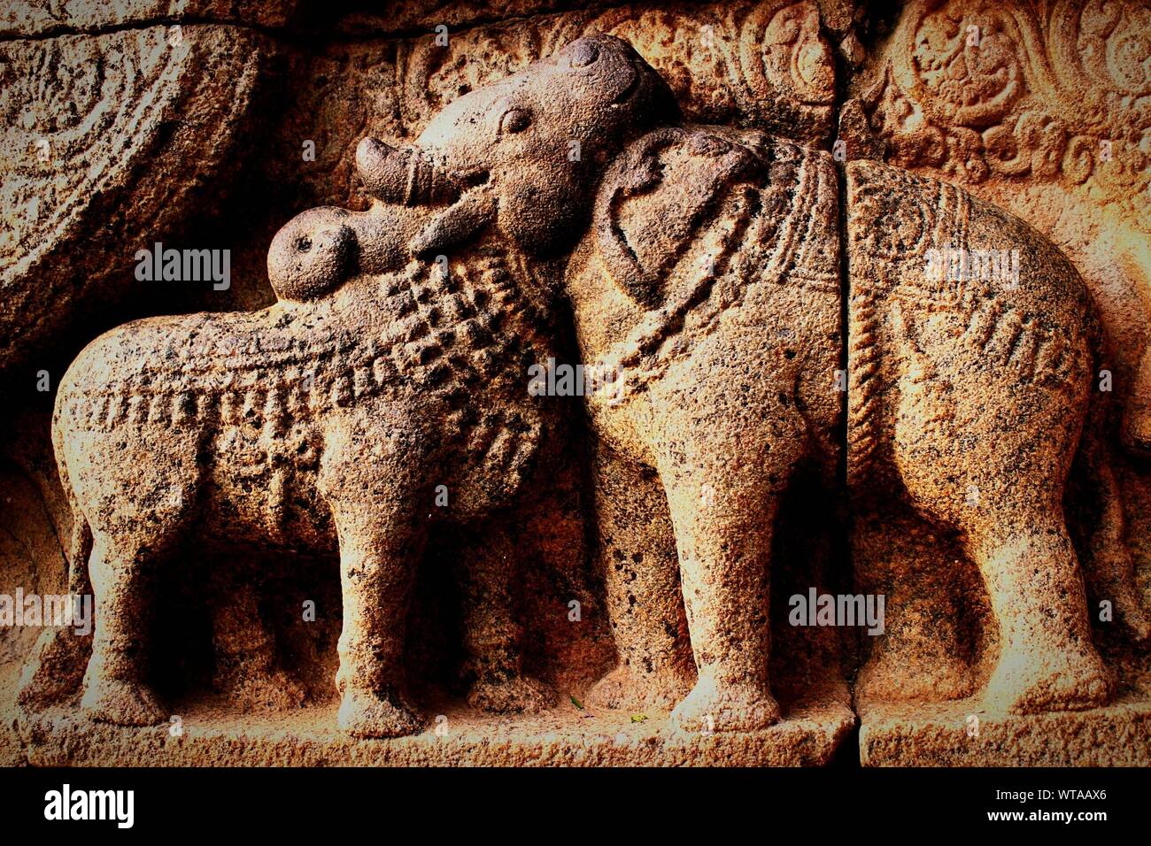 Elephant Carvings High Resolution Stock Photography and Images - Alamy