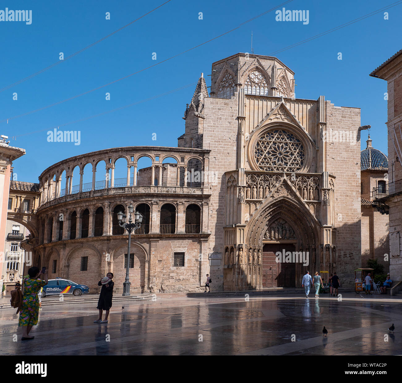Valencia/Spain - July, 25th 2019: the metropolitan cathedral basilica ...