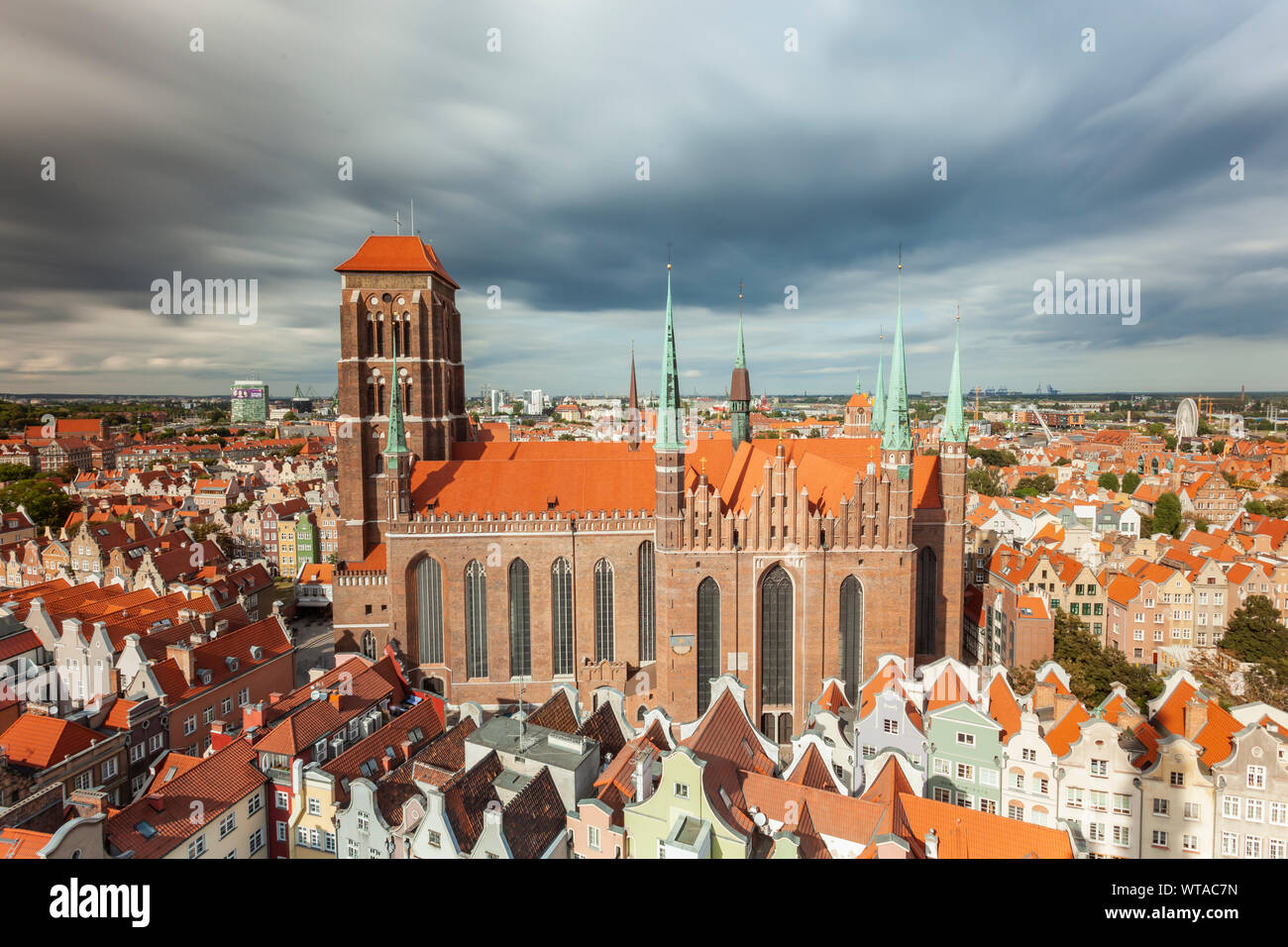 St Mary's church in Gdansk old town, Poland Stock Photo - Alamy