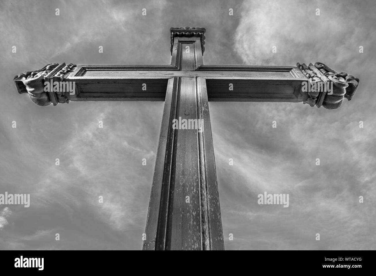 Christian cross Black and White Stock Photos & Images - Alamy