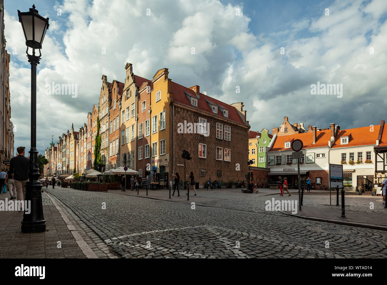 Summer afternoon in Gdansk old town, Poland Stock Photo - Alamy