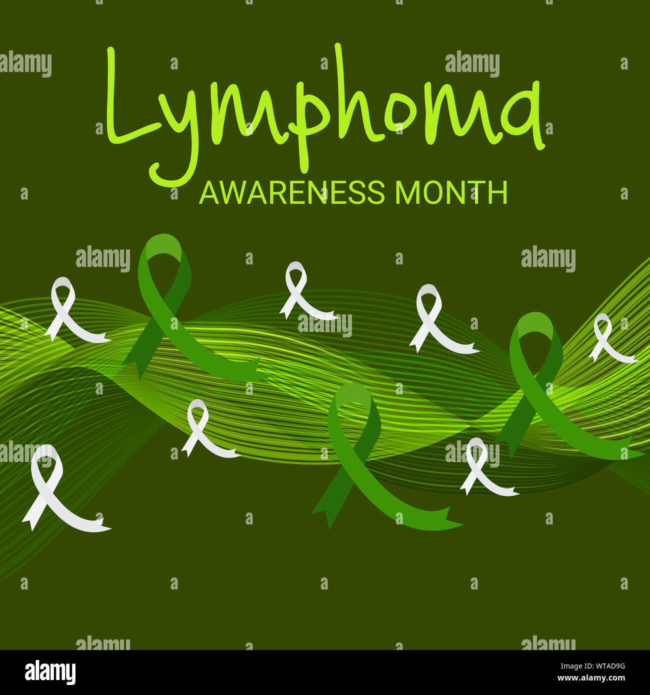 Vector illustration of a Background for Lymphoma Awareness Month Stock ...