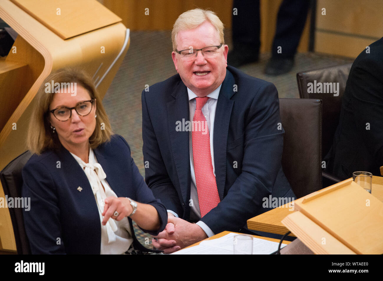 Edinburgh, UK. 5 September 2019. Pictured: (L-R) Rachael Hamilton MSP ...