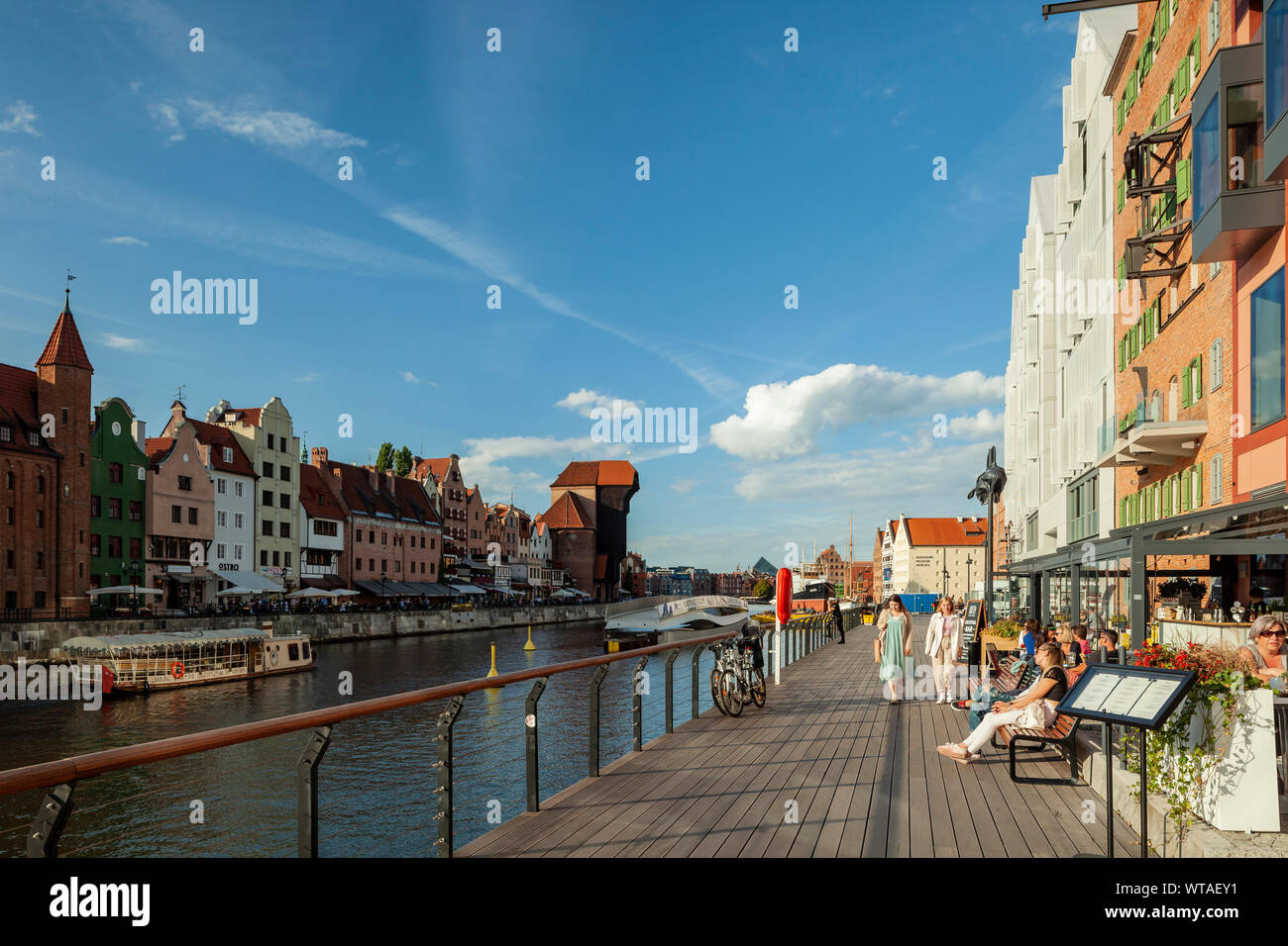 Summer afternoon in Gdansk old town, Poland Stock Photo - Alamy