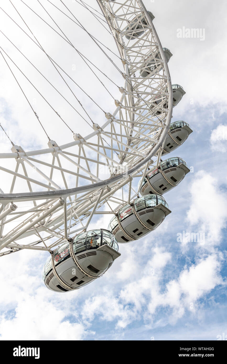London's Millennium Wheel, now called the London Eye. Built on the ...