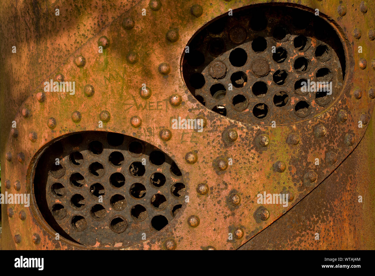 Rust in antique machinery Stock Photo - Alamy