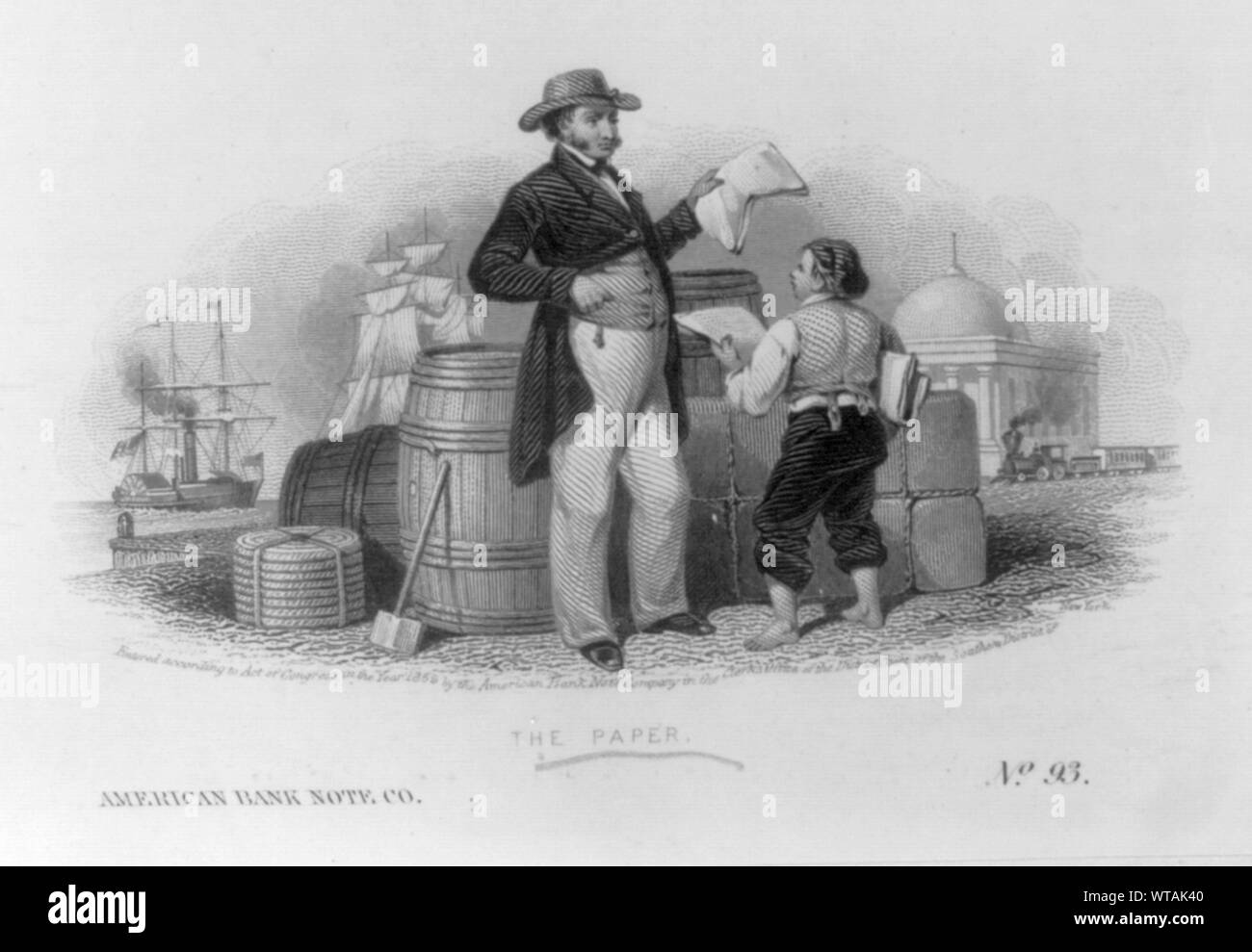 Newspaper merchant Black and White Stock Photos & Images - Alamy