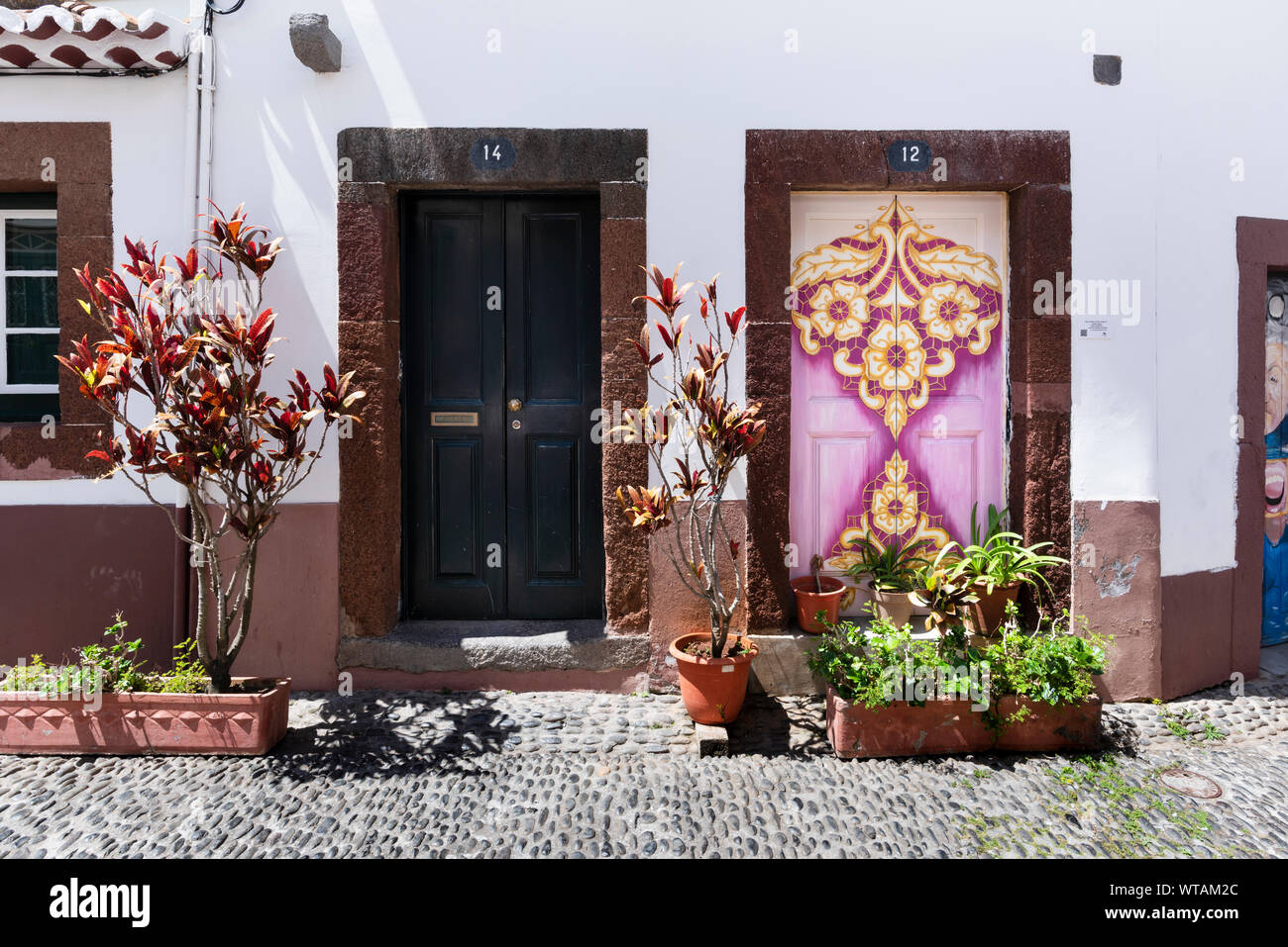 The art of open doors Funchal, Madeira Stock Photo - Alamy