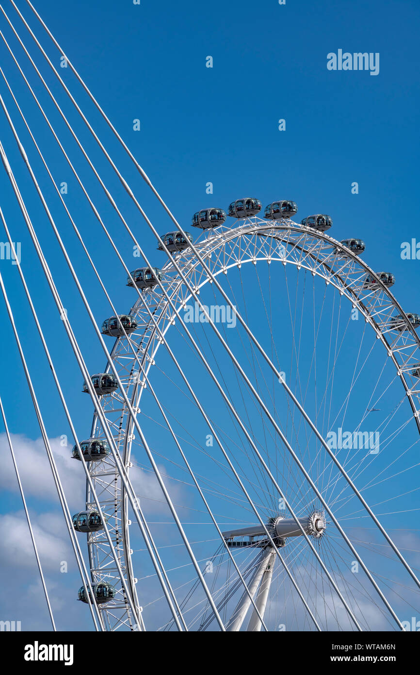 London's Millennium Wheel, now called the London Eye. Built on the ...