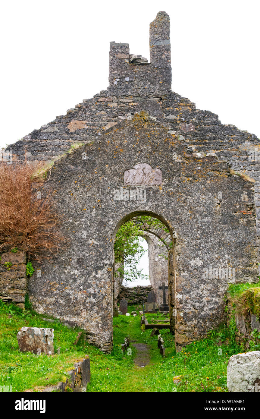 Ruins of St Mary's Church, Schull, Ireland Stock Photo - Alamy