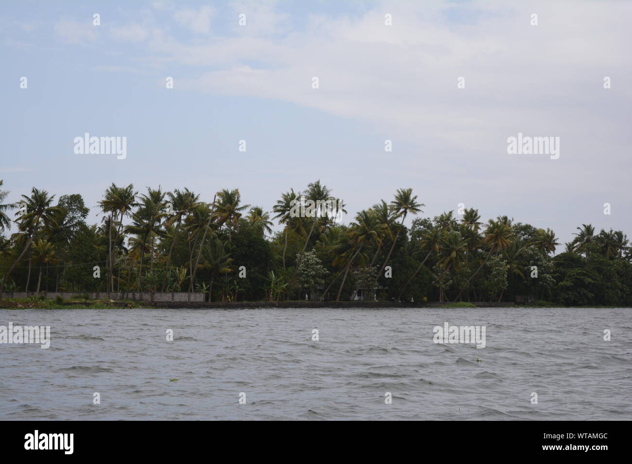 House boat view from Kerala India Stock Photo - Alamy