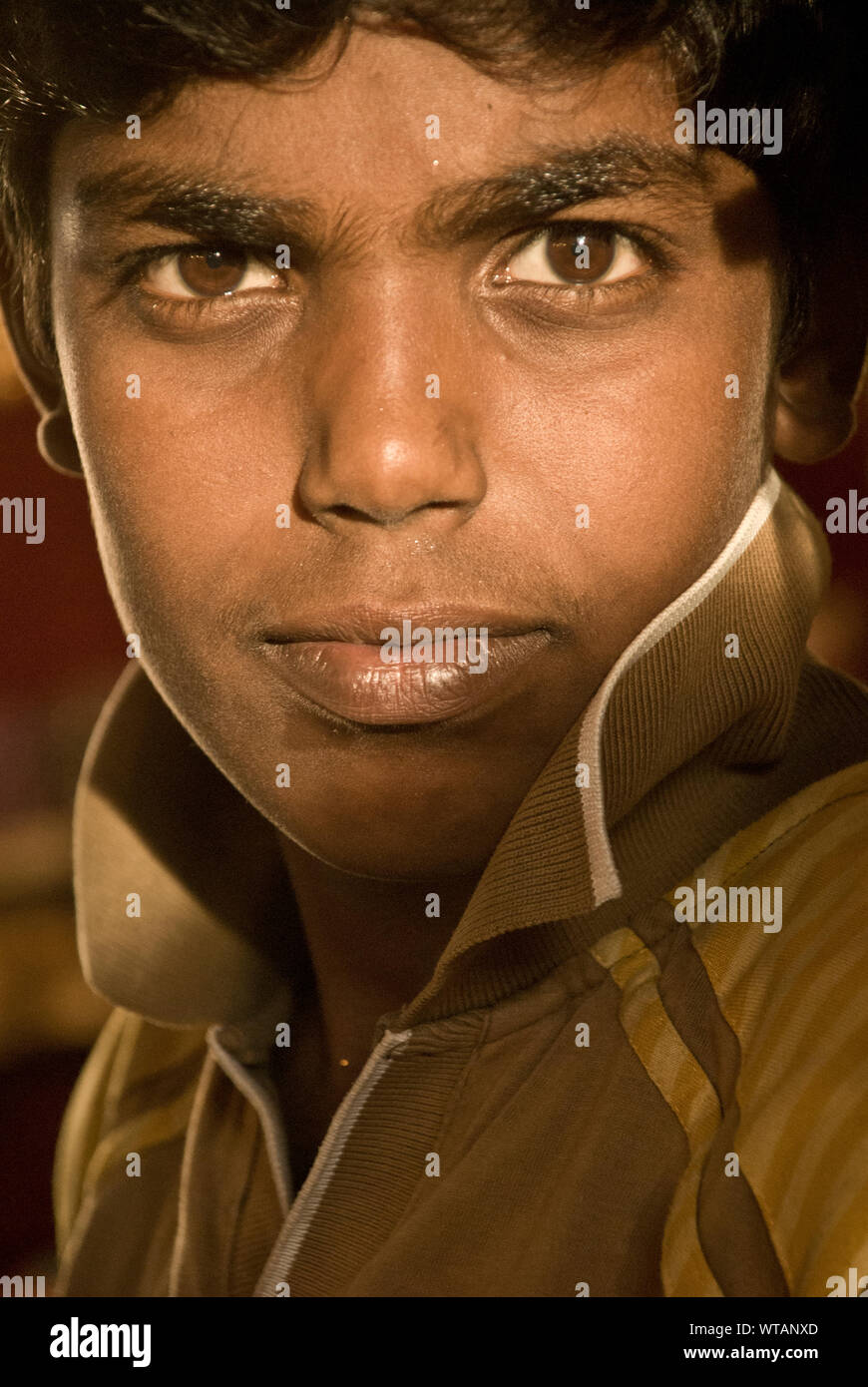 Indian boy staring hi-res stock photography and images - Alamy