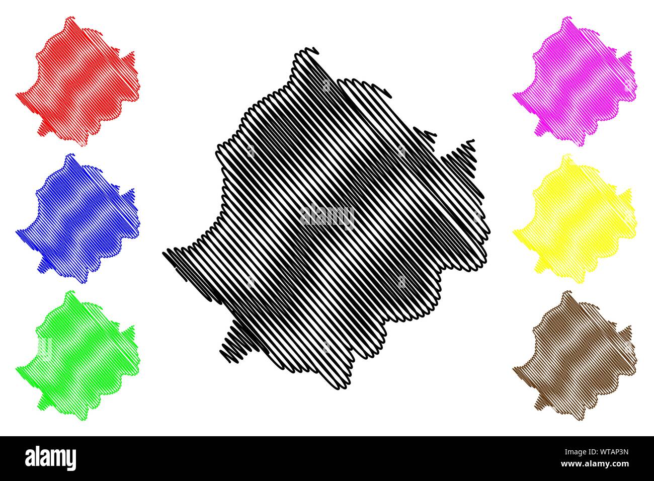 Zaghouan Governorate (Governorates of Tunisia, Republic of Tunisia) map ...